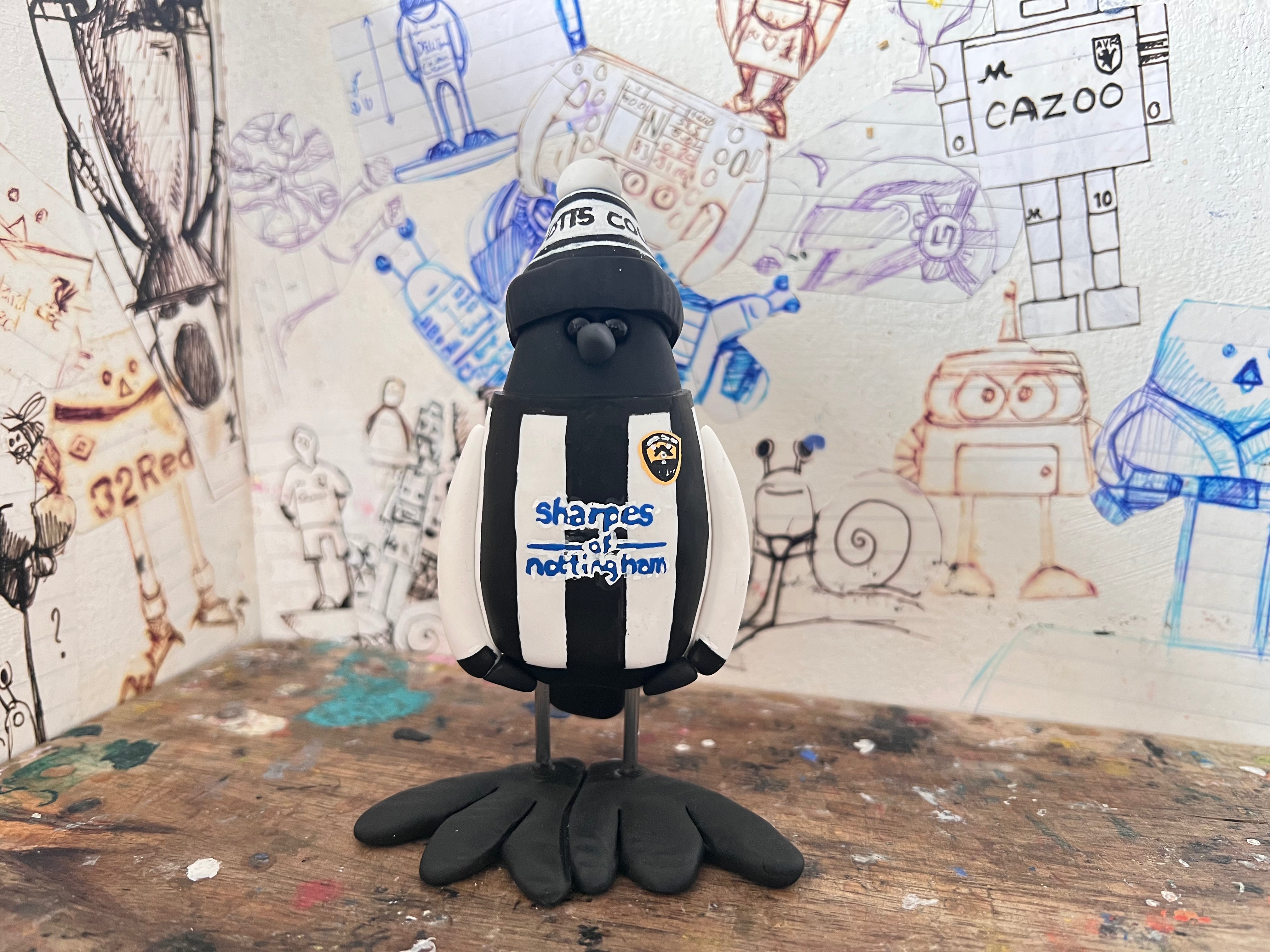 Notts County magpie kit 2021 with woolly hat – The footy bird shop